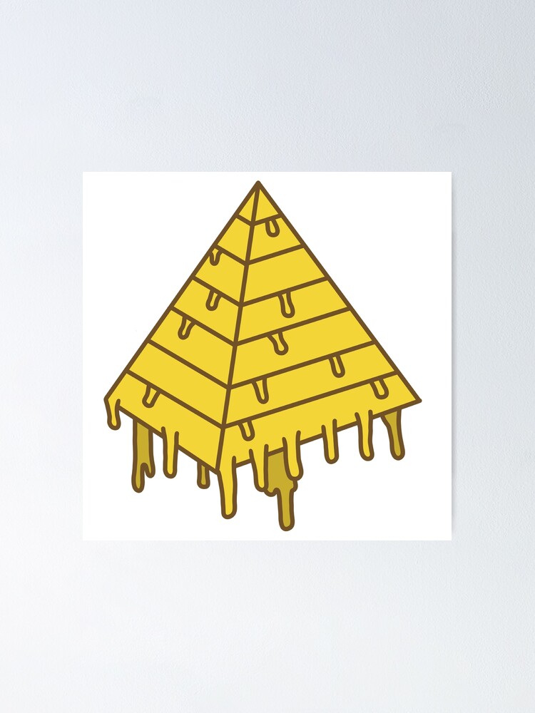 "Yellow pyramid " Poster for Sale by Captaindrip | Redbubble