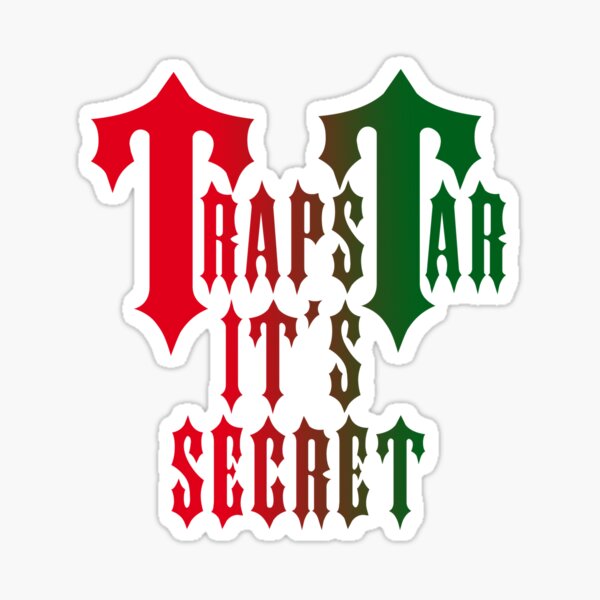 "trapstar redgreen" Sticker by adiram334 | Redbubble