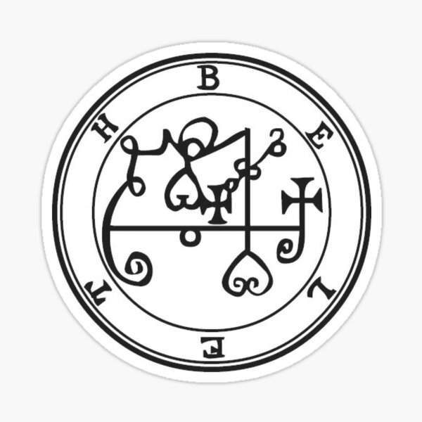 "King Beleth - Black Sigil" Sticker for Sale by DavidAGA | Redbubble