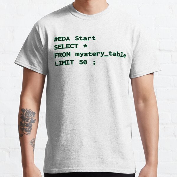 "Exploratory Data Analysis" T-shirt for Sale by countingstuff ...