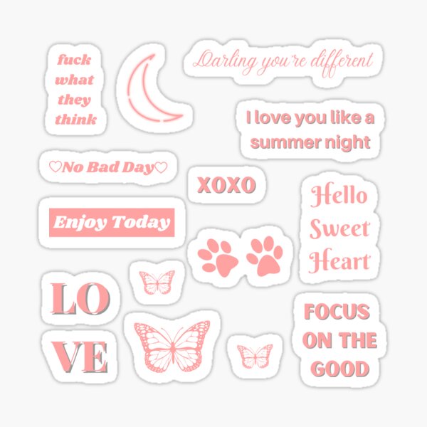 "Peach aesthetic stickers" Sticker by Hoetoons | Redbubble