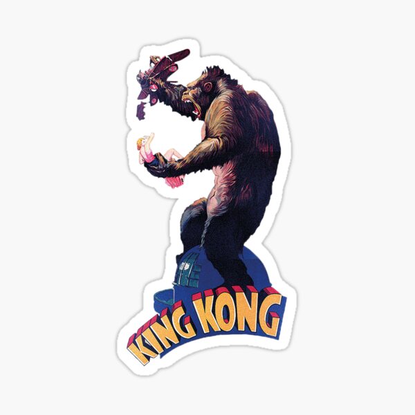 "King Kong movie poster" Sticker by 2scrbly | Redbubble