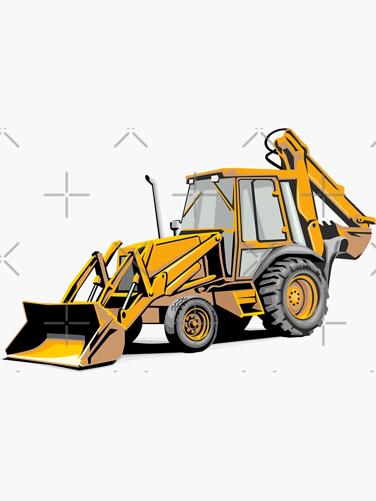 "Tractor dozer" Sticker for Sale by Judge-Hatchet | Redbubble