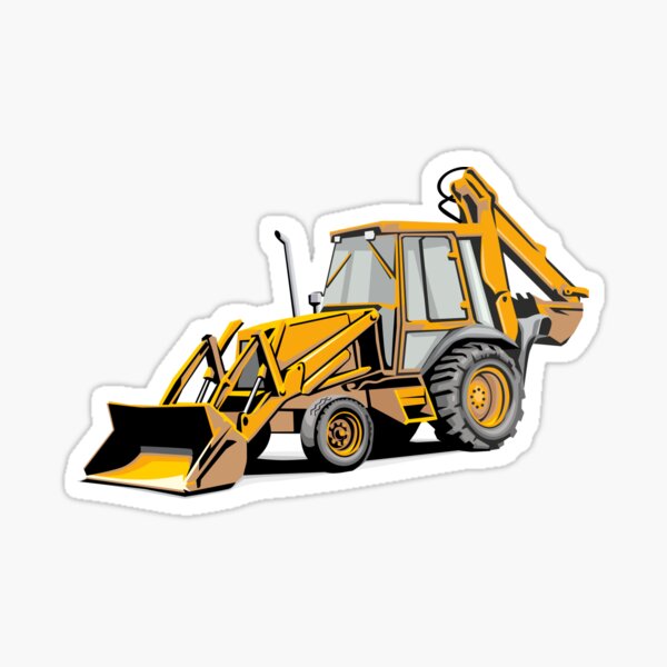 "Tractor dozer" Sticker for Sale by Judge-Hatchet | Redbubble