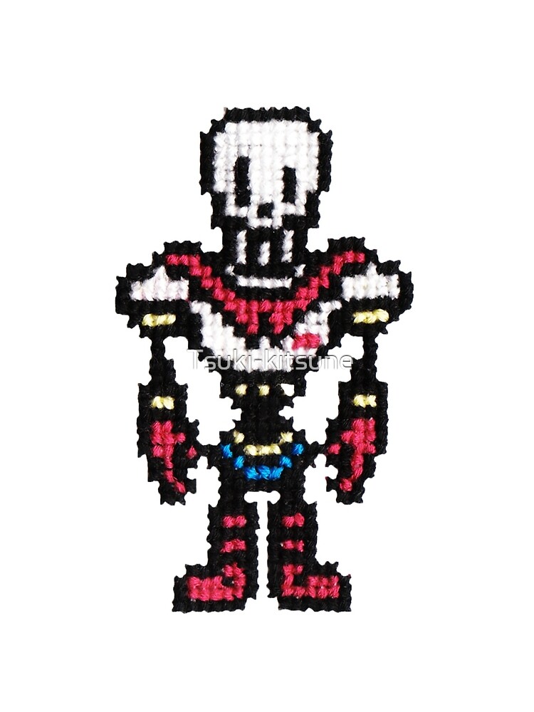 "Papyrus, Undertale 8-bit to Cross stitch