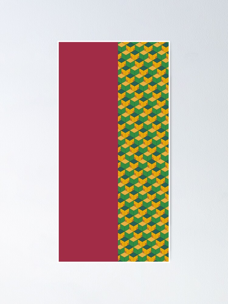 "Giyu Tomioka Pattern Demon Slayer" Poster by GuimaStick | Redbubble