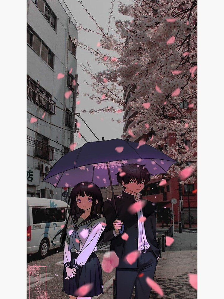 "HYOUKA - Oreki & Chitanda" Sticker for Sale by Amy0823 | Redbubble