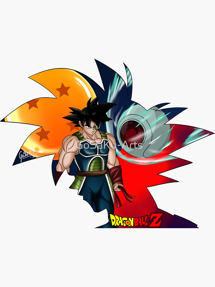 "DBZ Bardock head" Sticker by GoSaKu-Arts | Redbubble
