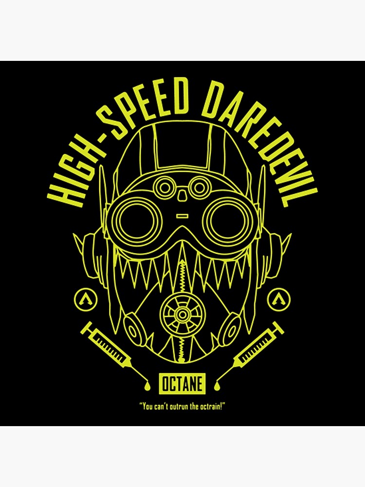 "Apex Legends Octane Mask" Poster for Sale by Rubensfreitas | Redbubble