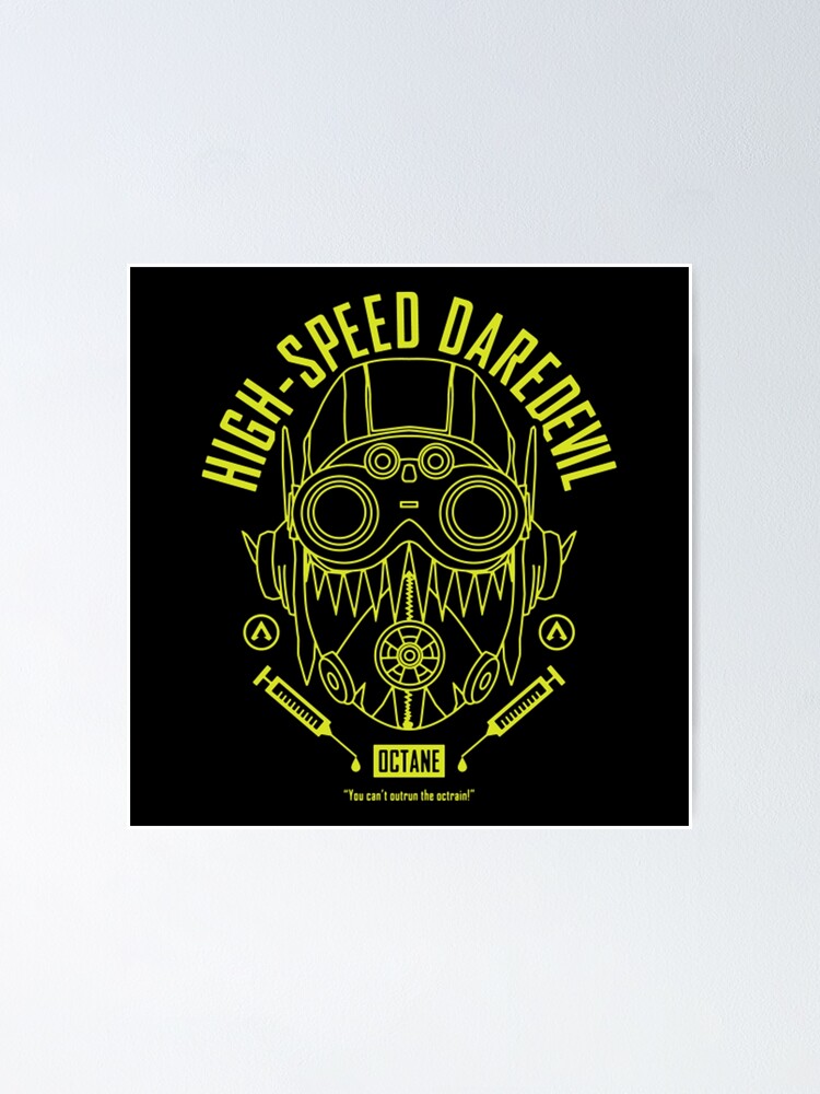 "Apex Legends Octane Mask" Poster for Sale by Rubensfreitas | Redbubble