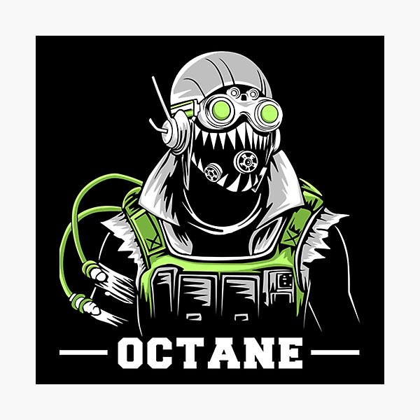 "Octane Apex Legend Video Game Character Art Meme" Photographic Print ...