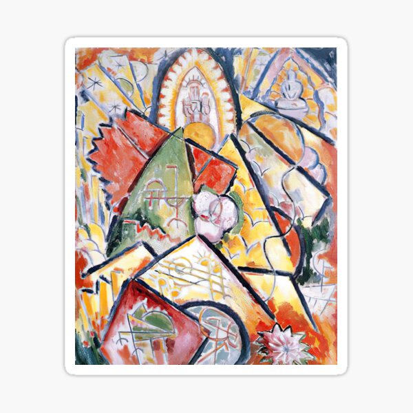 "Musical Theme (Oriental Symphony), Marsden Hartley" Sticker for Sale ...
