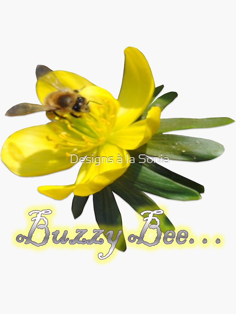 "Buzzy Bee" Sticker for Sale by S-Fermoso | Redbubble