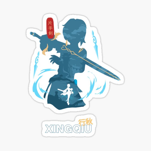 "Genshin Impact Xingqiu" Sticker for Sale by HekoRGB | Redbubble