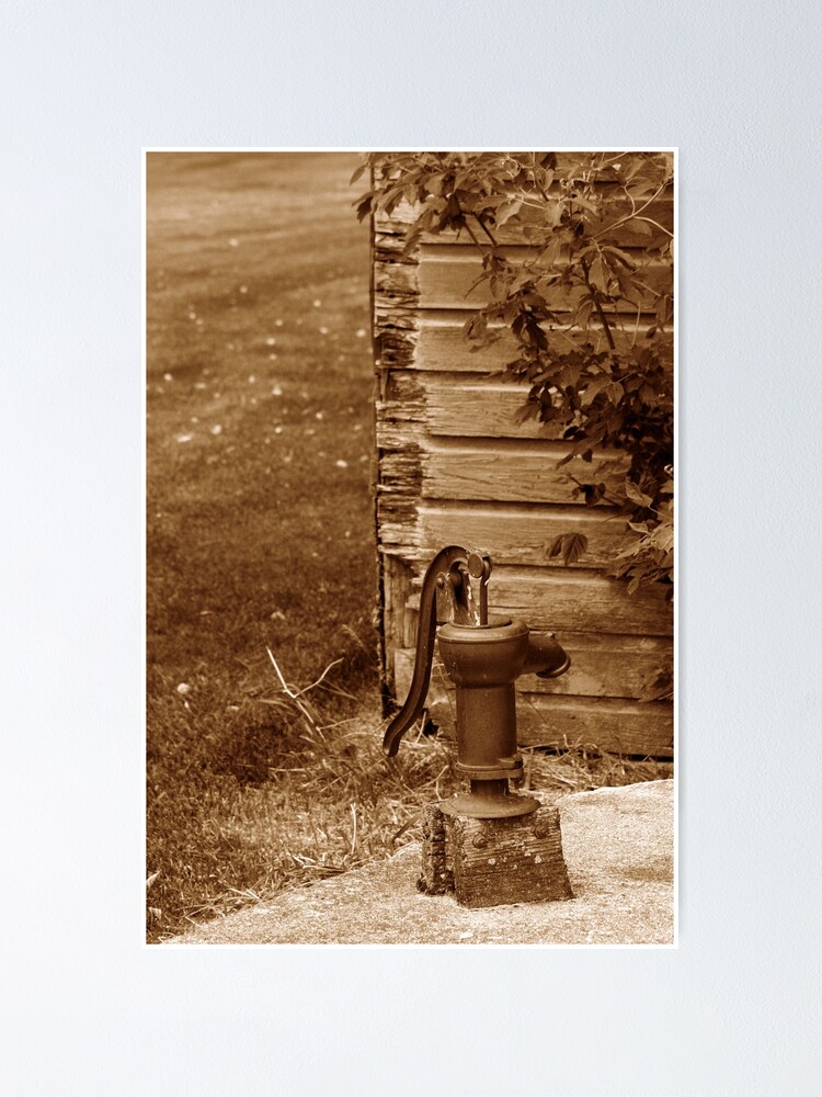 "Antique Water Pump" Poster by rhamm | Redbubble