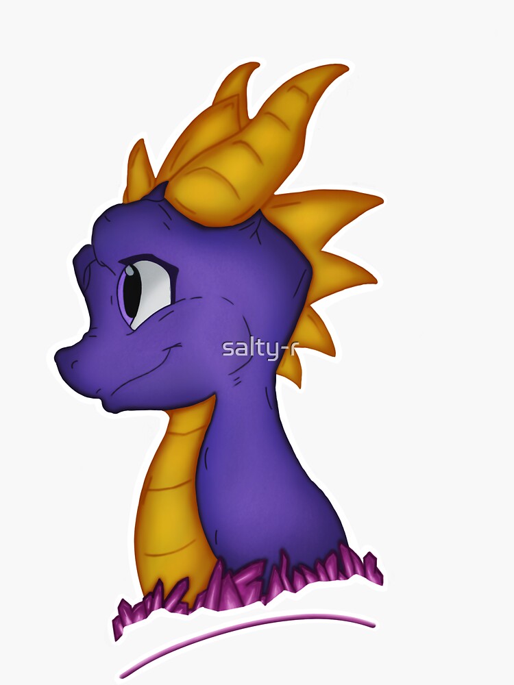 "SPYRO" Sticker for Sale by salty-r | Redbubble