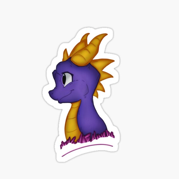 "SPYRO" Sticker for Sale by salty-r | Redbubble