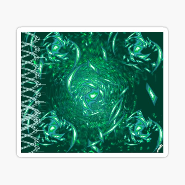 "Vortex Ocean" Sticker for Sale by Nandika-Dutt | Redbubble