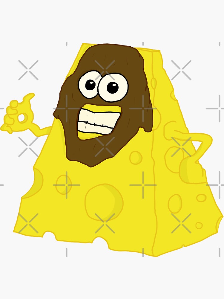 "Cheesus" Sticker for Sale by Gum-Leaf | Redbubble