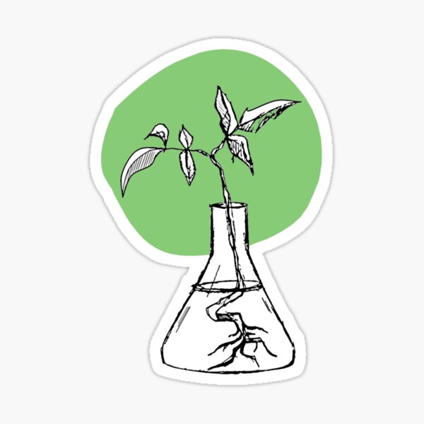 "Biotechnology Laboratory Plant Green Background" Sticker for Sale by ...