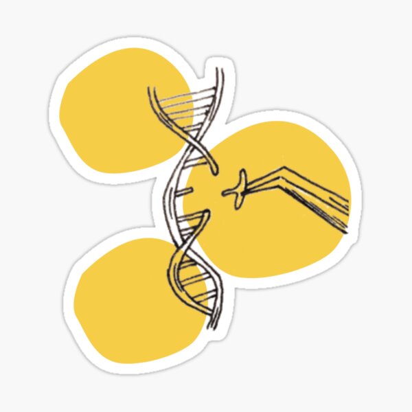 "DNA Editing Doodle" Sticker for Sale by sunnySaraV | Redbubble