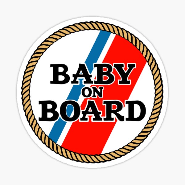 "baby on board logo" Sticker by roselynhara | Redbubble