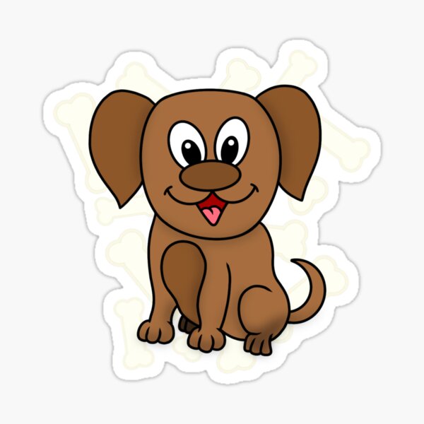 "Pablo the dog " Sticker for Sale by chloesartworld | Redbubble