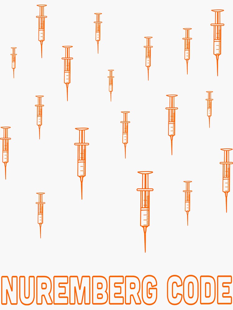 "NUREMBERG CODE" Sticker by SPACESHEEP0202 | Redbubble