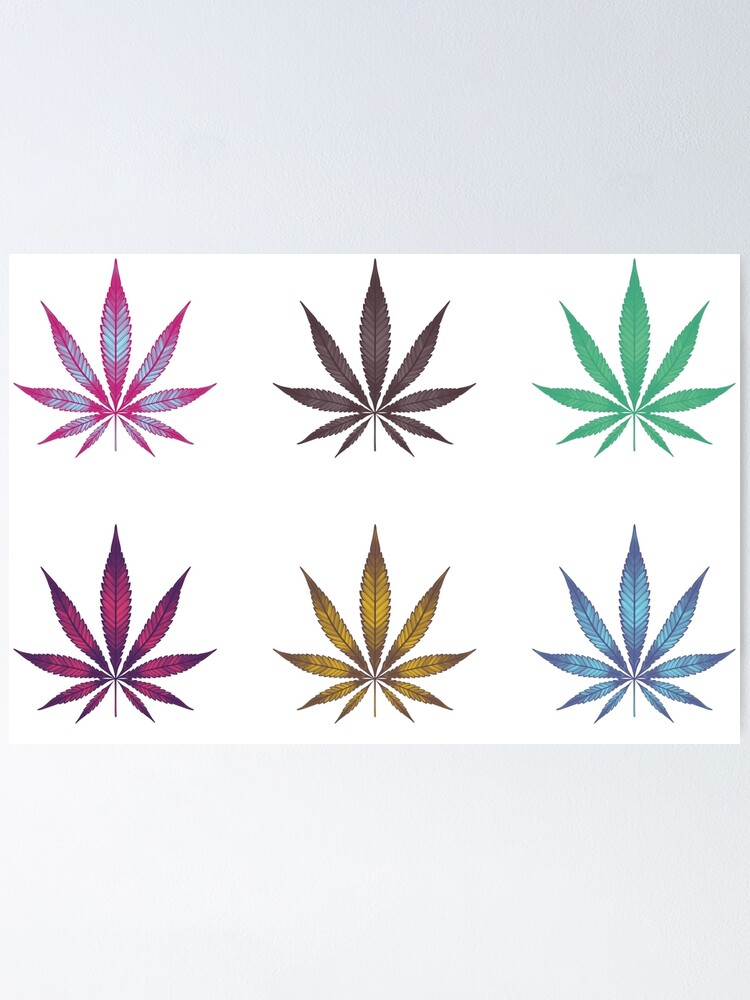 "Weed Leaves Sticker Pack | Smart Successful Stoner | THC Leaves ...