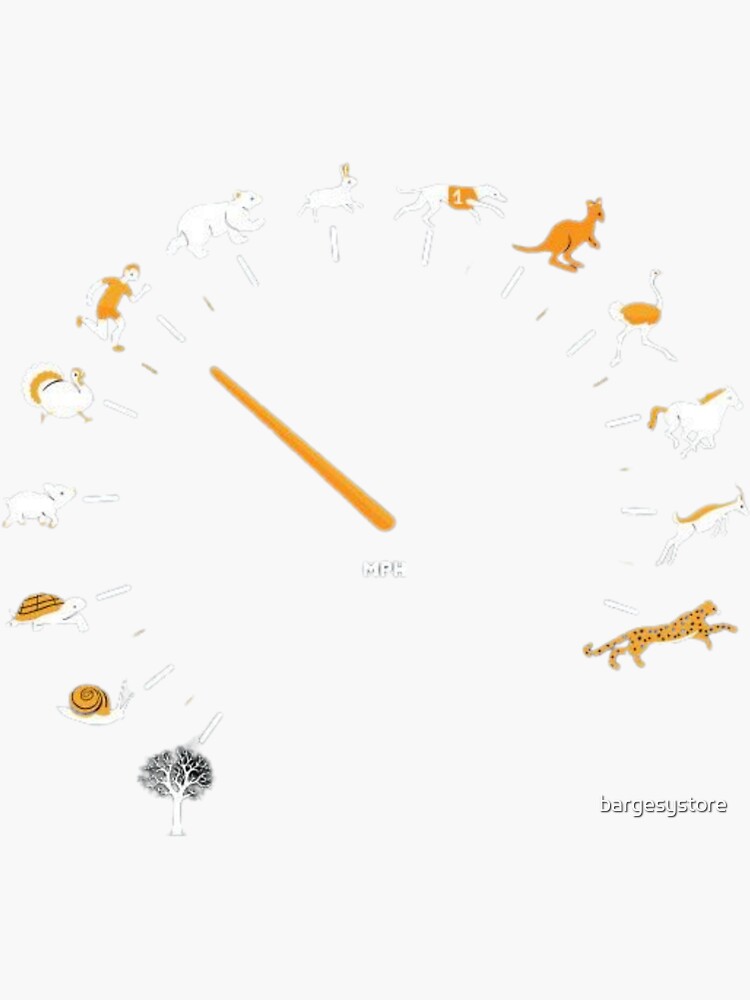 "Speedometer RPM Gauge " Sticker for Sale by bargesystore | Redbubble