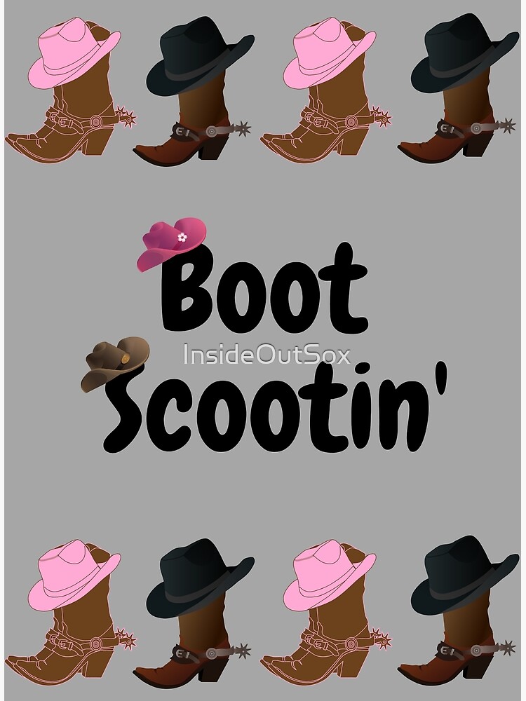 "Boot Scootin' Line Dancing " Art Print by InsideOutSox | Redbubble