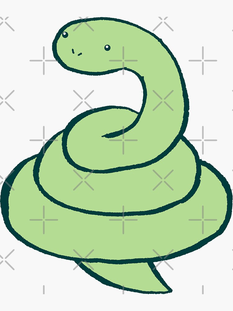 "Coiled Snake" Sticker for Sale by SaradaBoru | Redbubble