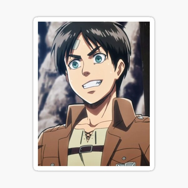 "This extremely specific pic of Eren I wanted as a sticker " Sticker ...