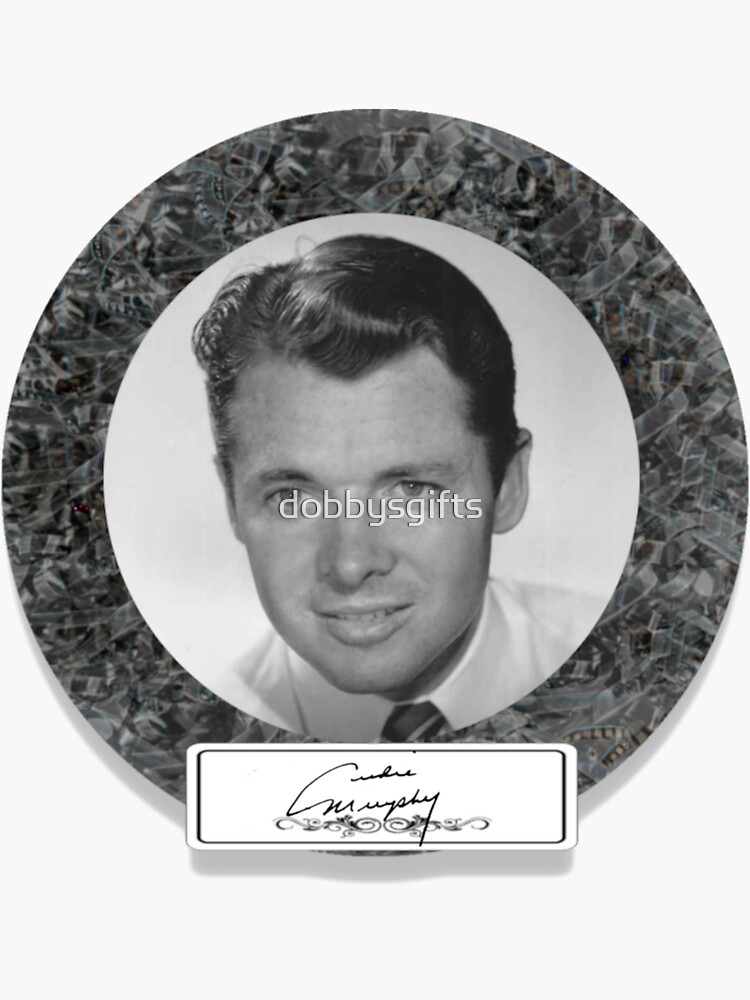 "Audie Murphy Classic Movie Star Signature Series" Sticker for Sale by ...