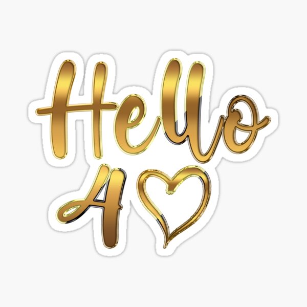 "Hello 40 Gold Style" Sticker for Sale by frigamribe88 | Redbubble