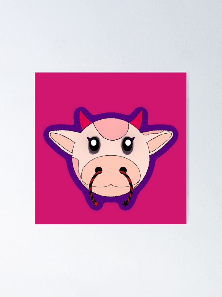 "Punk cow" Poster by Phoenixbeenix | Redbubble