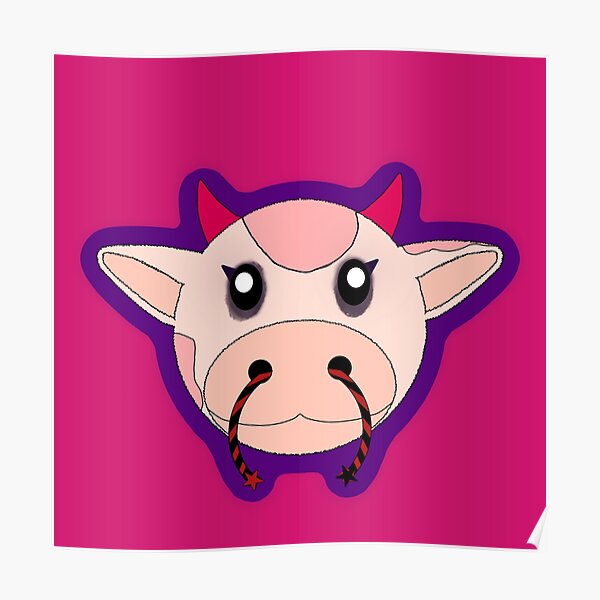 "Punk cow" Poster by Phoenixbeenix | Redbubble