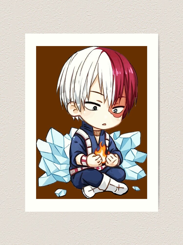 "shoto todoroki chibi" Art Print for Sale by peakrobert | Redbubble