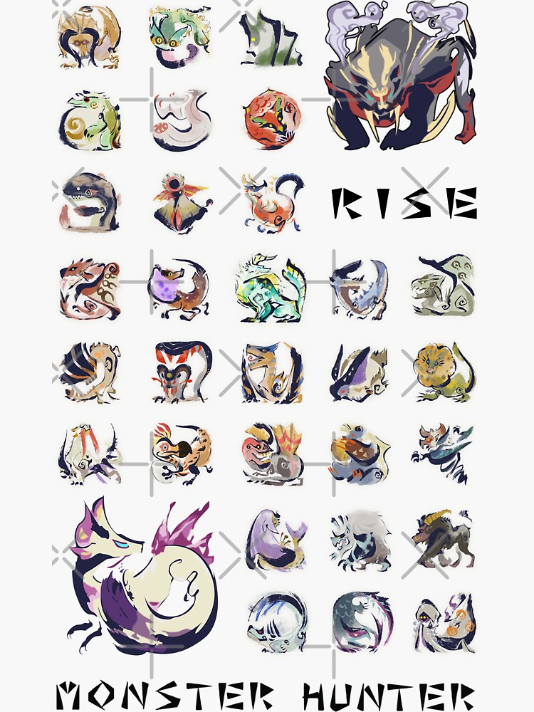 "Monster Hunter Rise" Sticker by shiranui93 | Redbubble