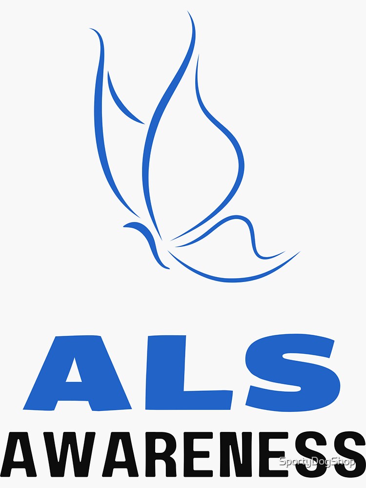 "ALS Awareness Month ALS Warrior" Sticker for Sale by SportyDogShop ...