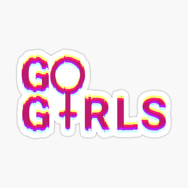 "Go Girls" Sticker for Sale by Nogiren | Redbubble