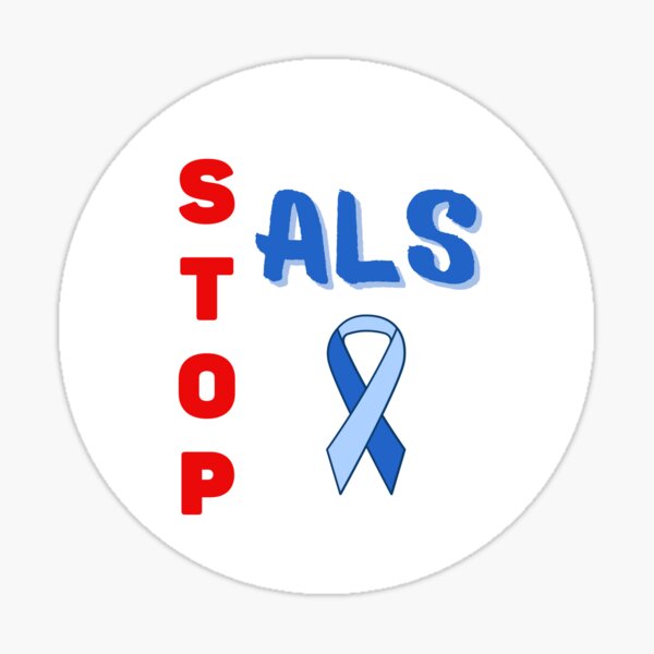 "ALS Awareness Month Stop ALS " Sticker for Sale by SportyDogShop ...