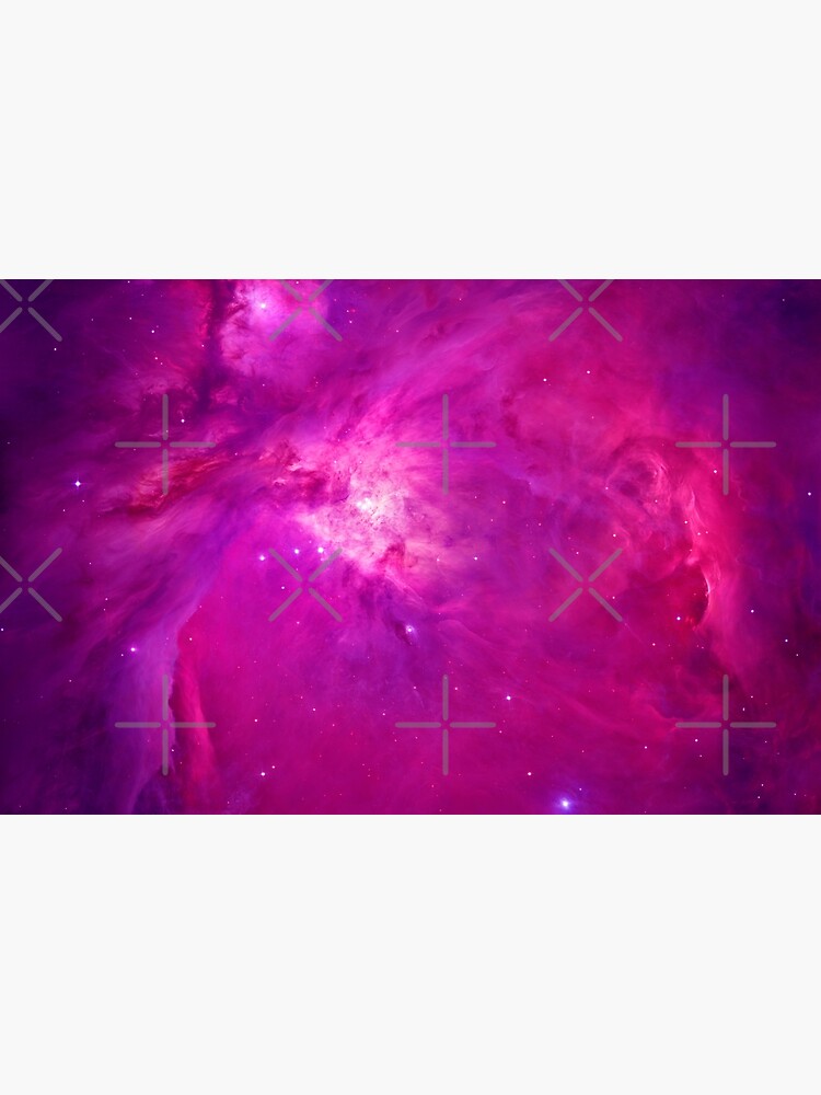 "The Orion Nebula (Messier 42) in neon pink. Stars of a planet and ...