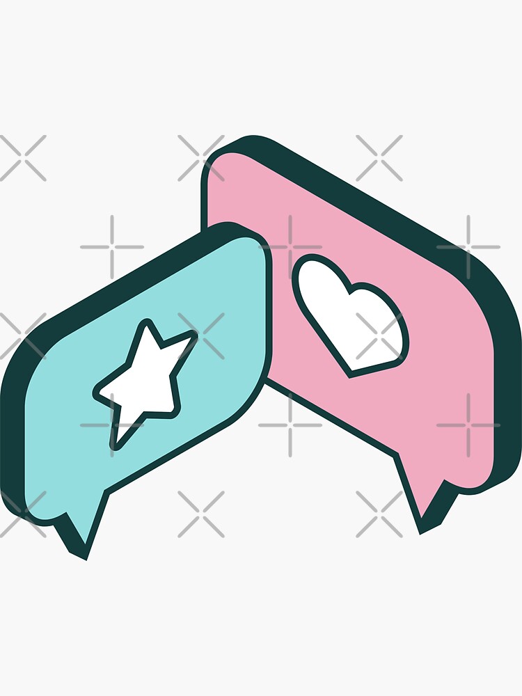 "Isometric Like Button" Sticker for Sale by designsbydiana7 | Redbubble