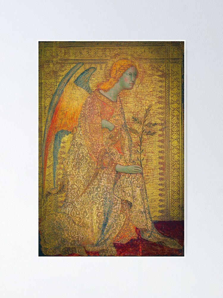 "The Angel of the Annunciation - Simone Martini" Poster by PinkTomate ...