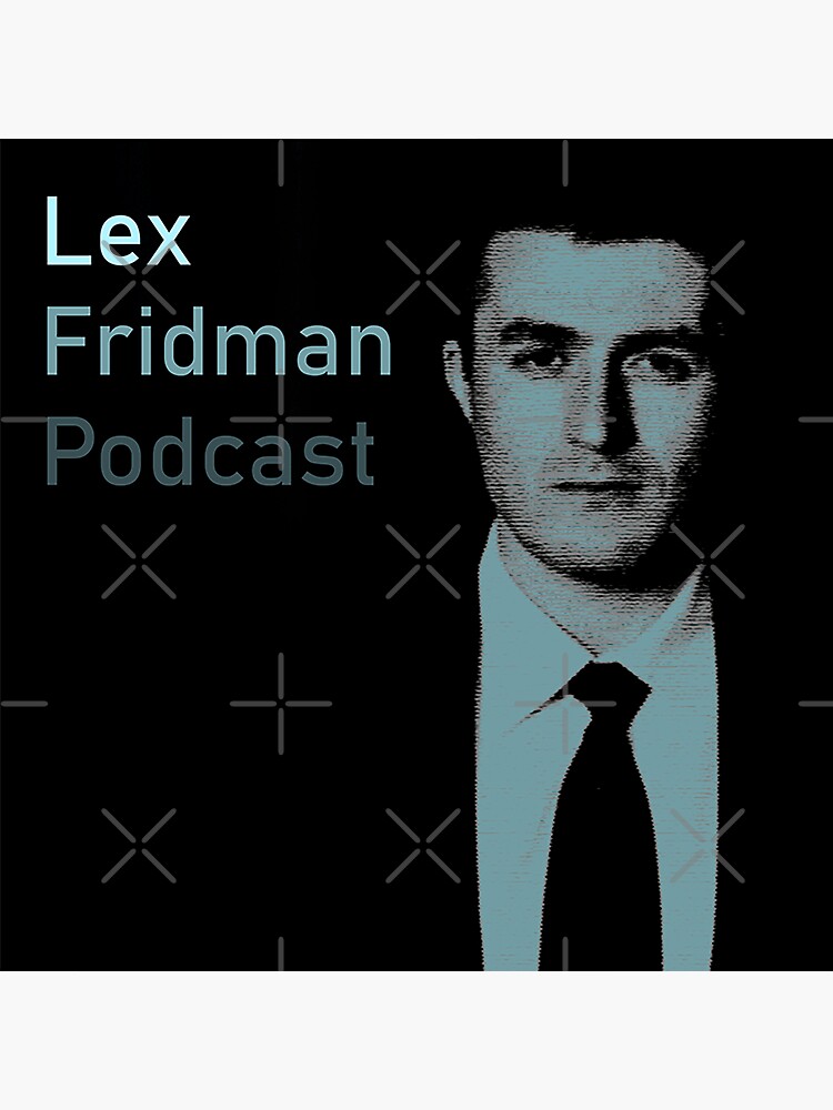 "Lex Fridman Podcast" Sticker for Sale by kronotic | Redbubble