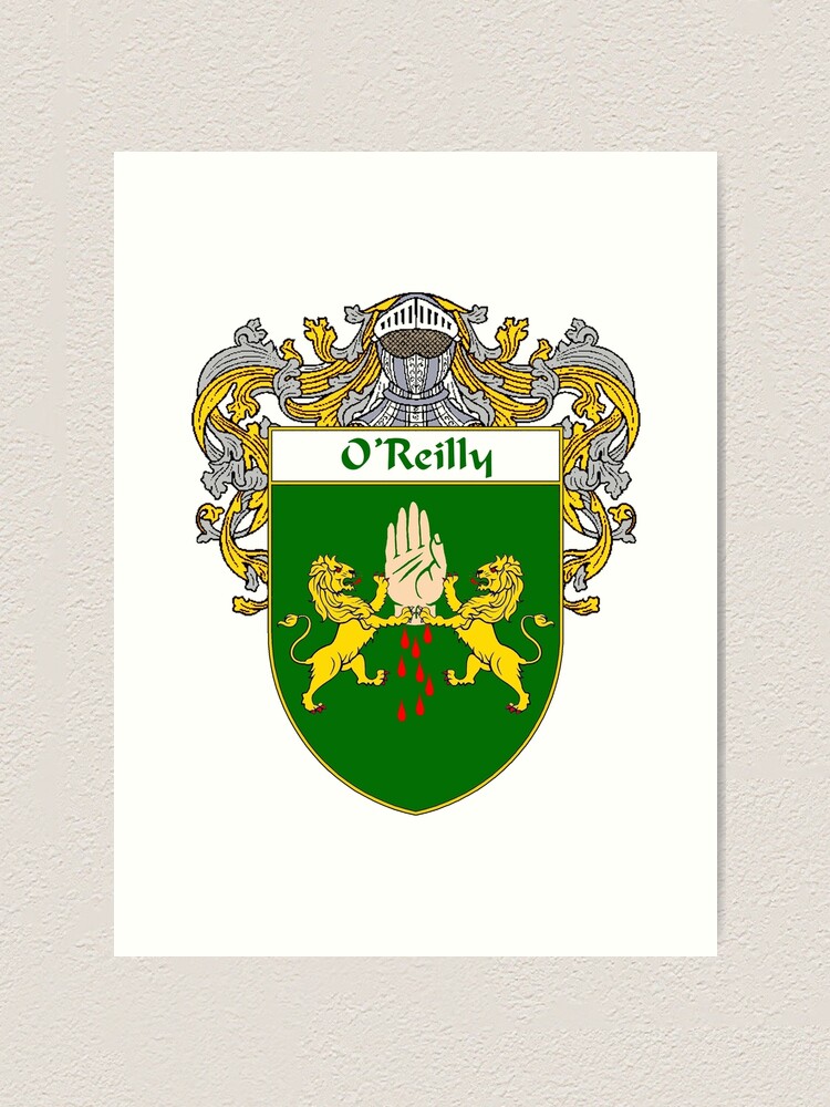 "O'Reilly Coat of Arms / O'Reilly Family Crest" Art Print by IrishArms ...