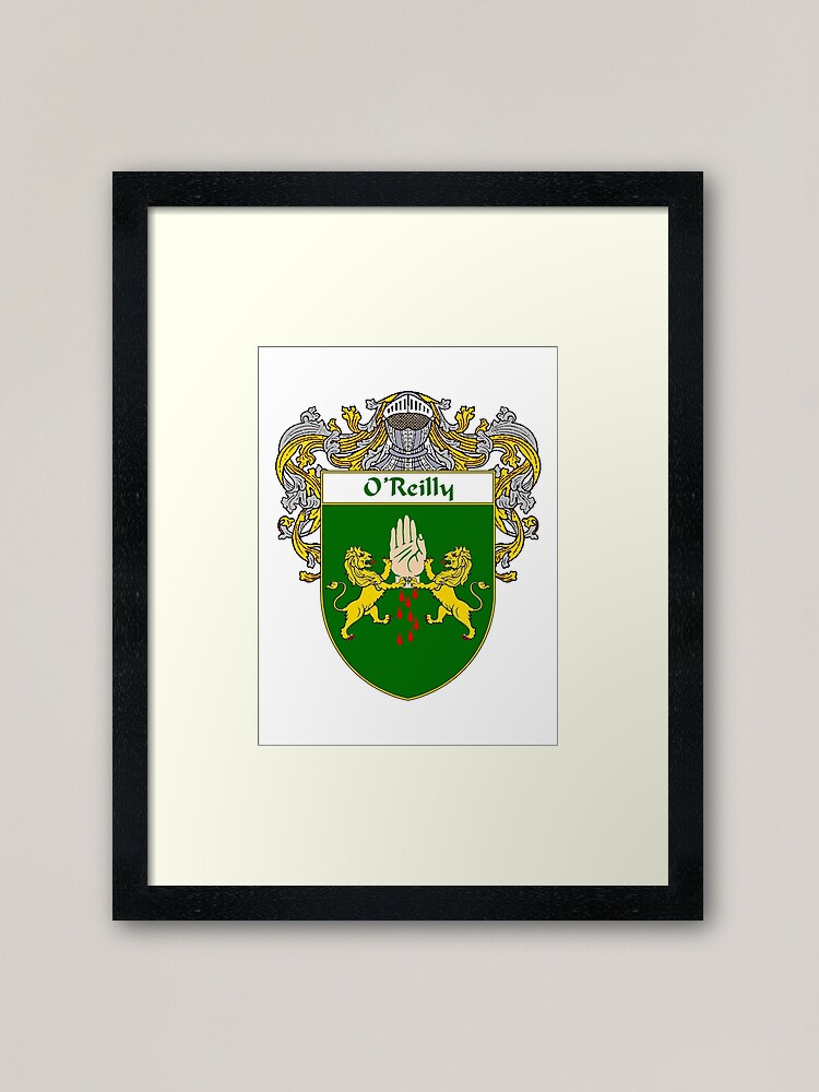 "O'Reilly Coat of Arms / O'Reilly Family Crest" Framed Art Print for ...