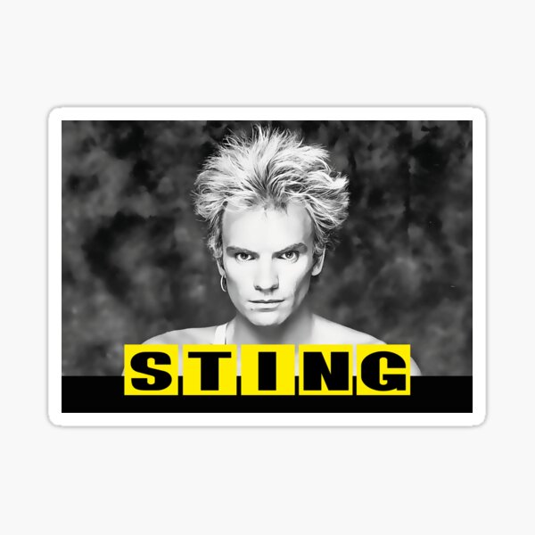 "Sting" Sticker for Sale by Jools-57 | Redbubble