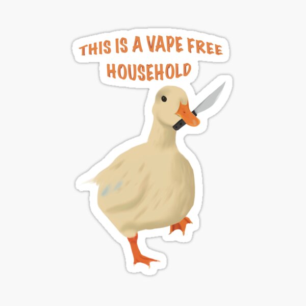 "Vape Bad Duck Good" Sticker for Sale by Malydibug | Redbubble